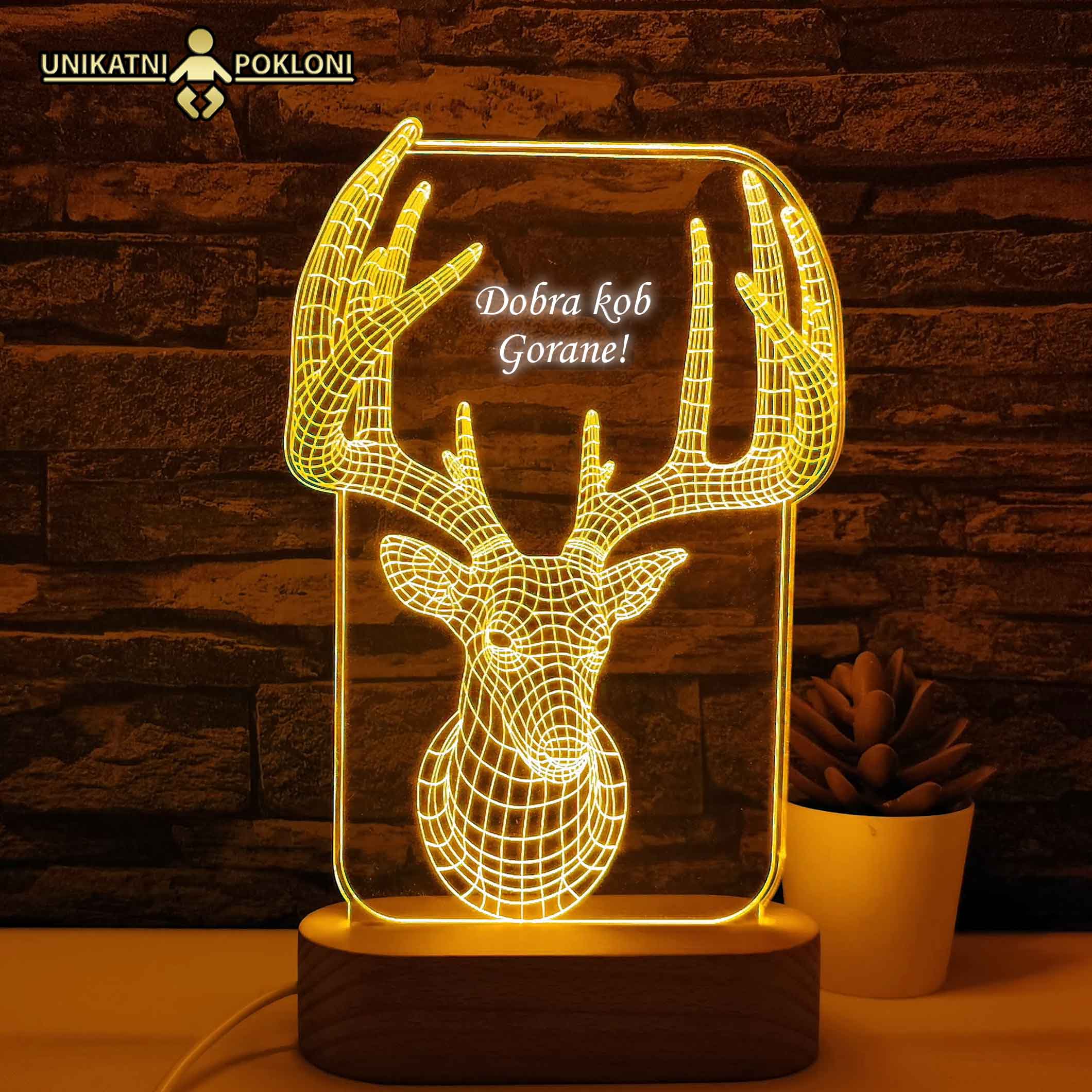 Poklon za lovca - LAMPA jelen / Što kupiti lovcu? / Ideja za lovca